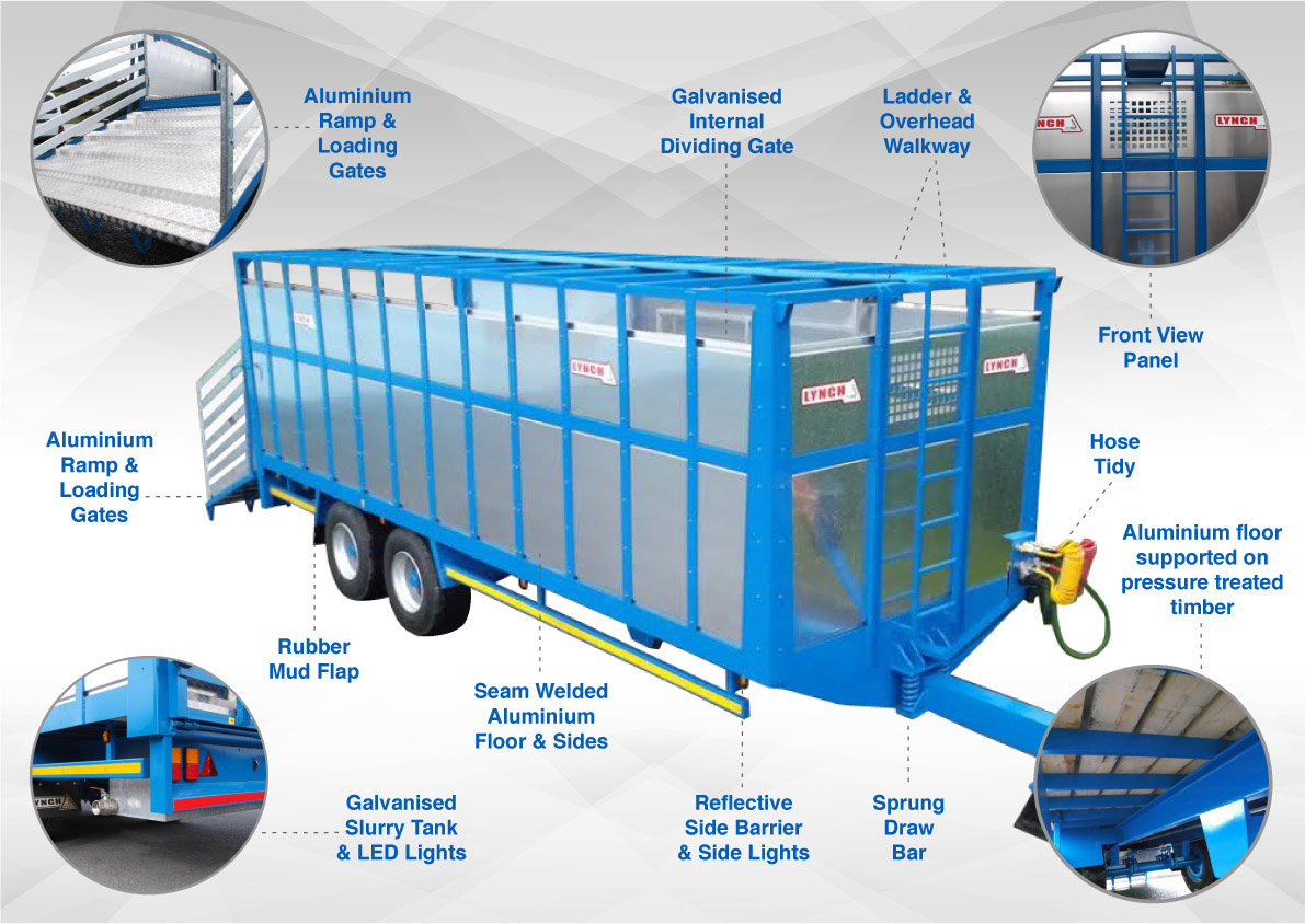 Agricultural Trailers Ireland | Lynch Trailers Cork | cattle trailers