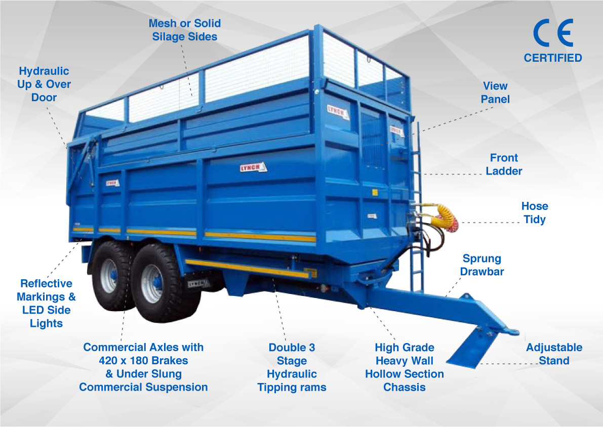 Agricultural Trailers Ireland | Lynch Trailers Cork | Grain & Silage ...